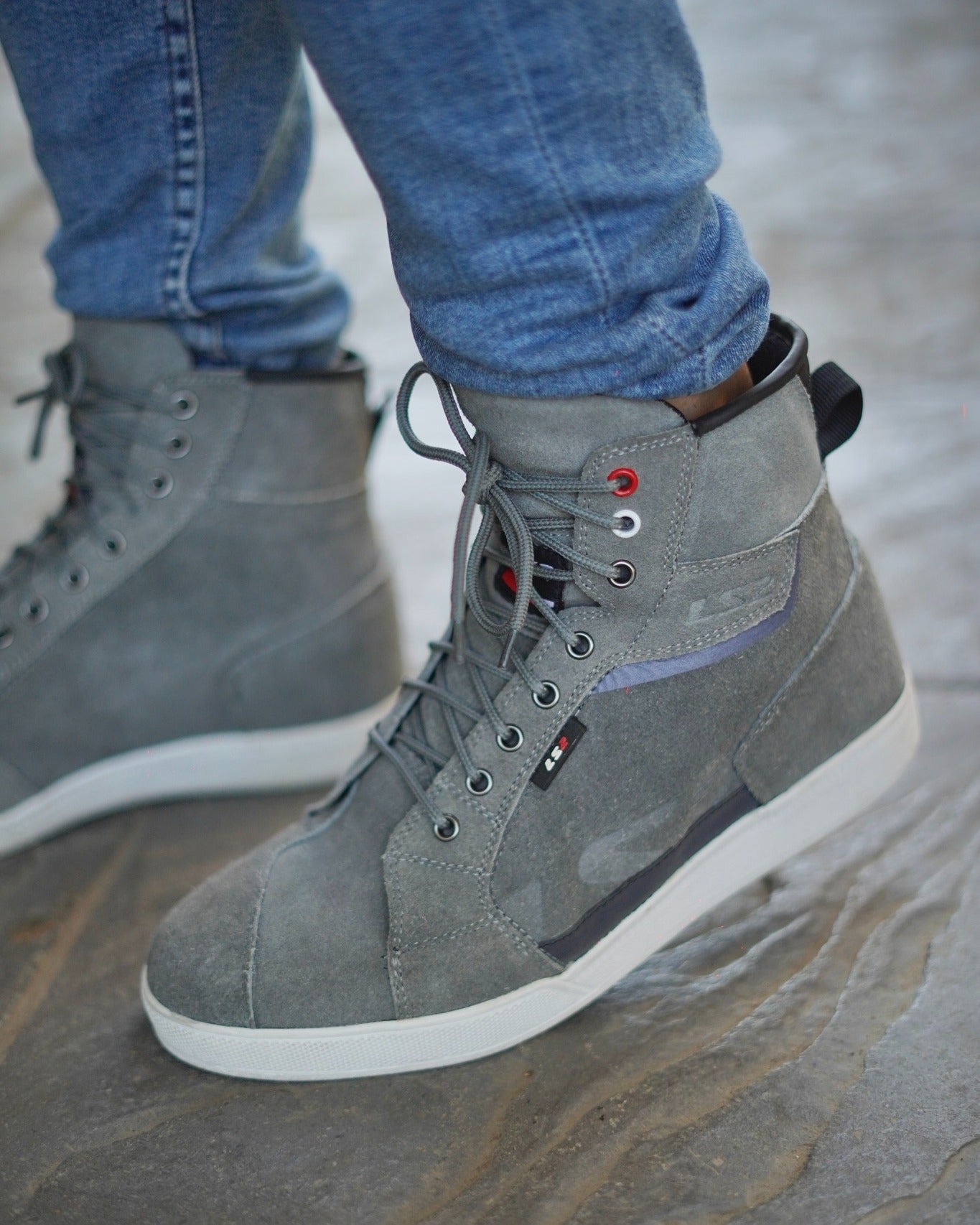 LS2 Downtown Man Boots Dark Grey Waterproof – www.ls2helmetspk.com