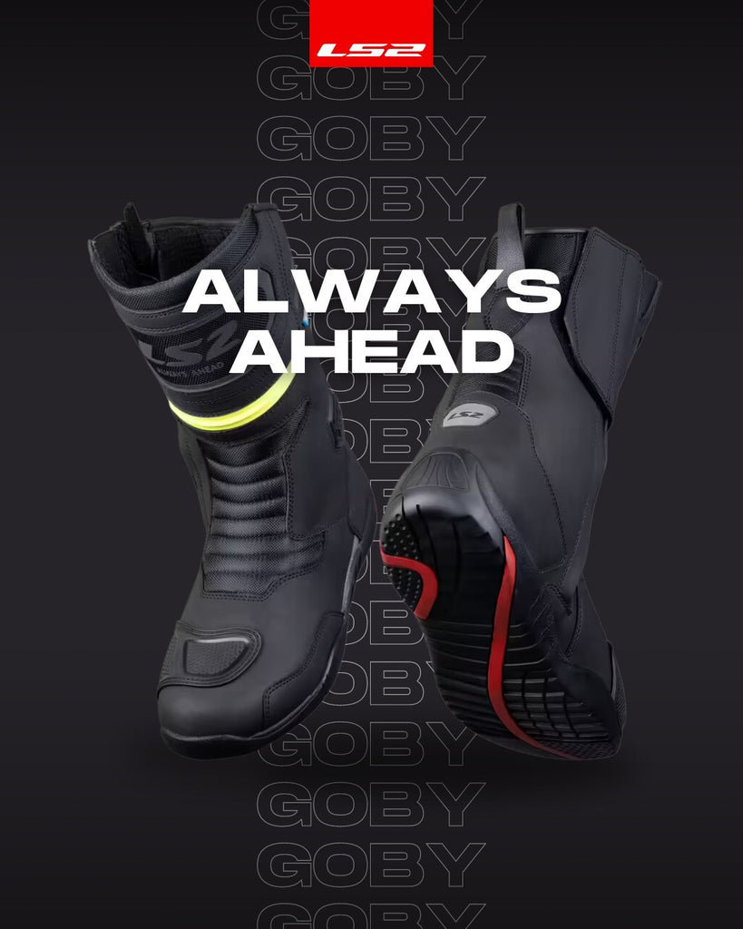 LS2 Goby Man Boots Black H-V Yellow Waterproof – www.ls2helmetspk.com