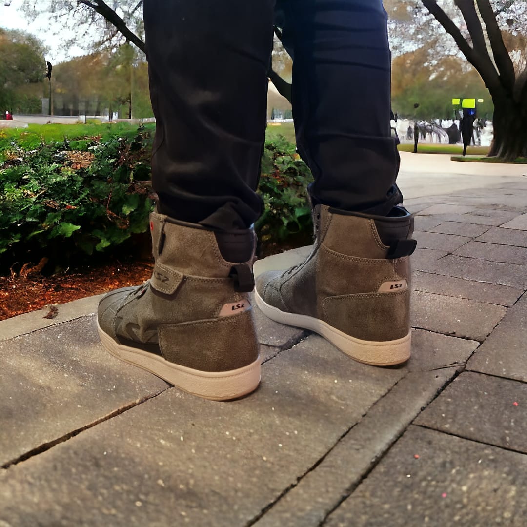 LS2 Downtown Man Boots Dark Grey Waterproof – www.ls2helmetspk.com