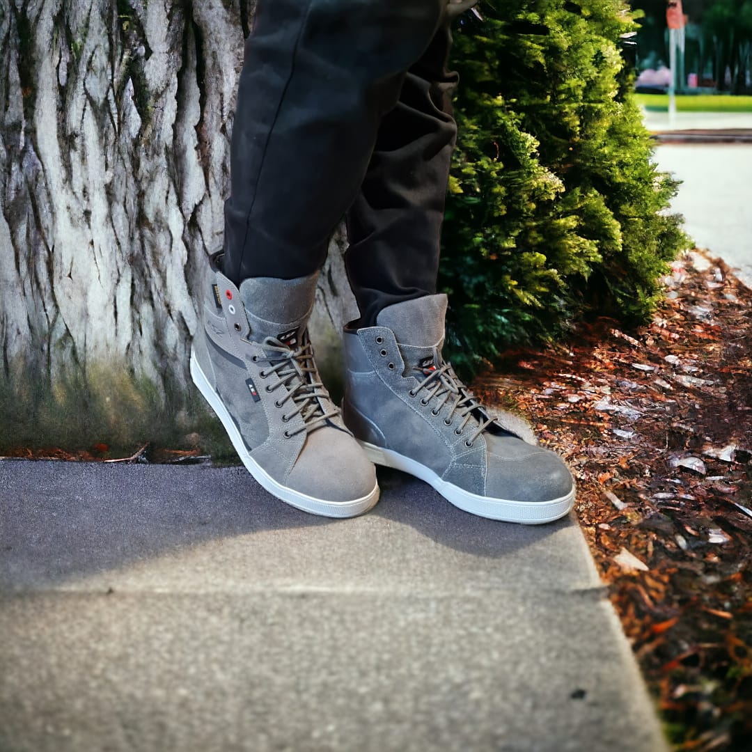 LS2 Downtown Man Boots Dark Grey Waterproof – www.ls2helmetspk.com