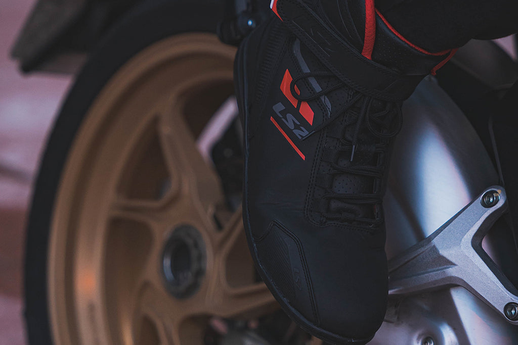 LS2 Garra Man Boots Black Red Waterproof – www.ls2helmetspk.com